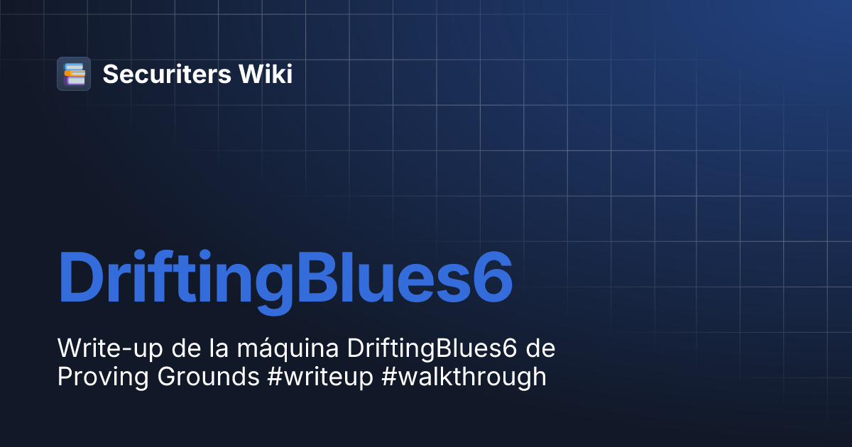 DriftingBlues6 | Securiters Wiki